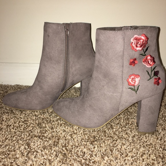 Report | Shoes | Report Floral Embroidered Ankle Booties | Poshmark